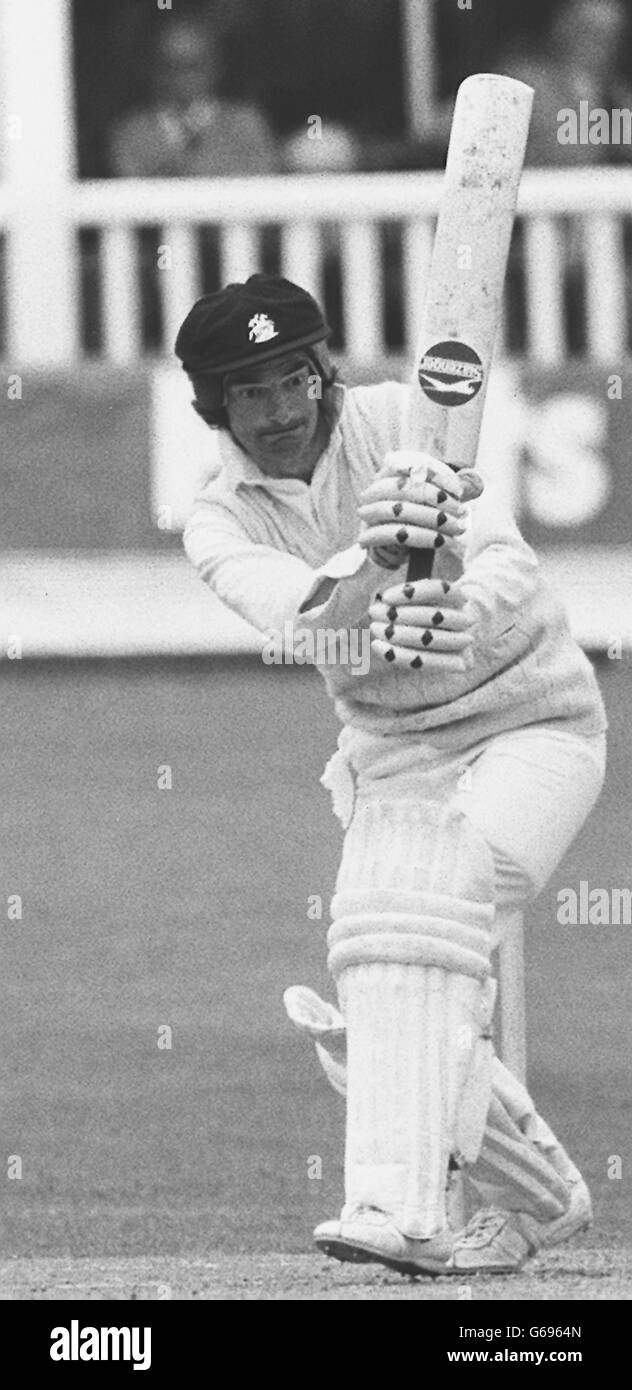 England and Kent wicket-keeper Alan Knott showing his style with the ...