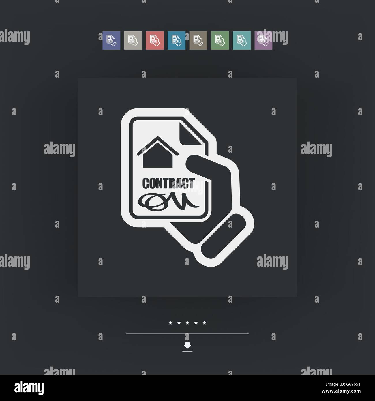 House contract icon Stock Vector Image & Art - Alamy