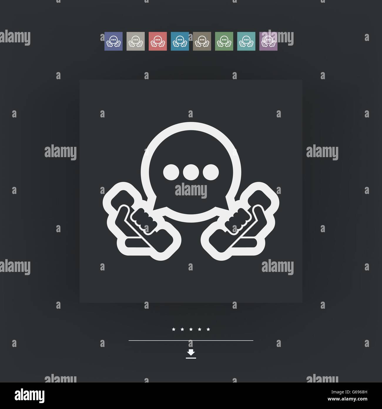 Phone symbol icon Stock Vector Image & Art - Alamy