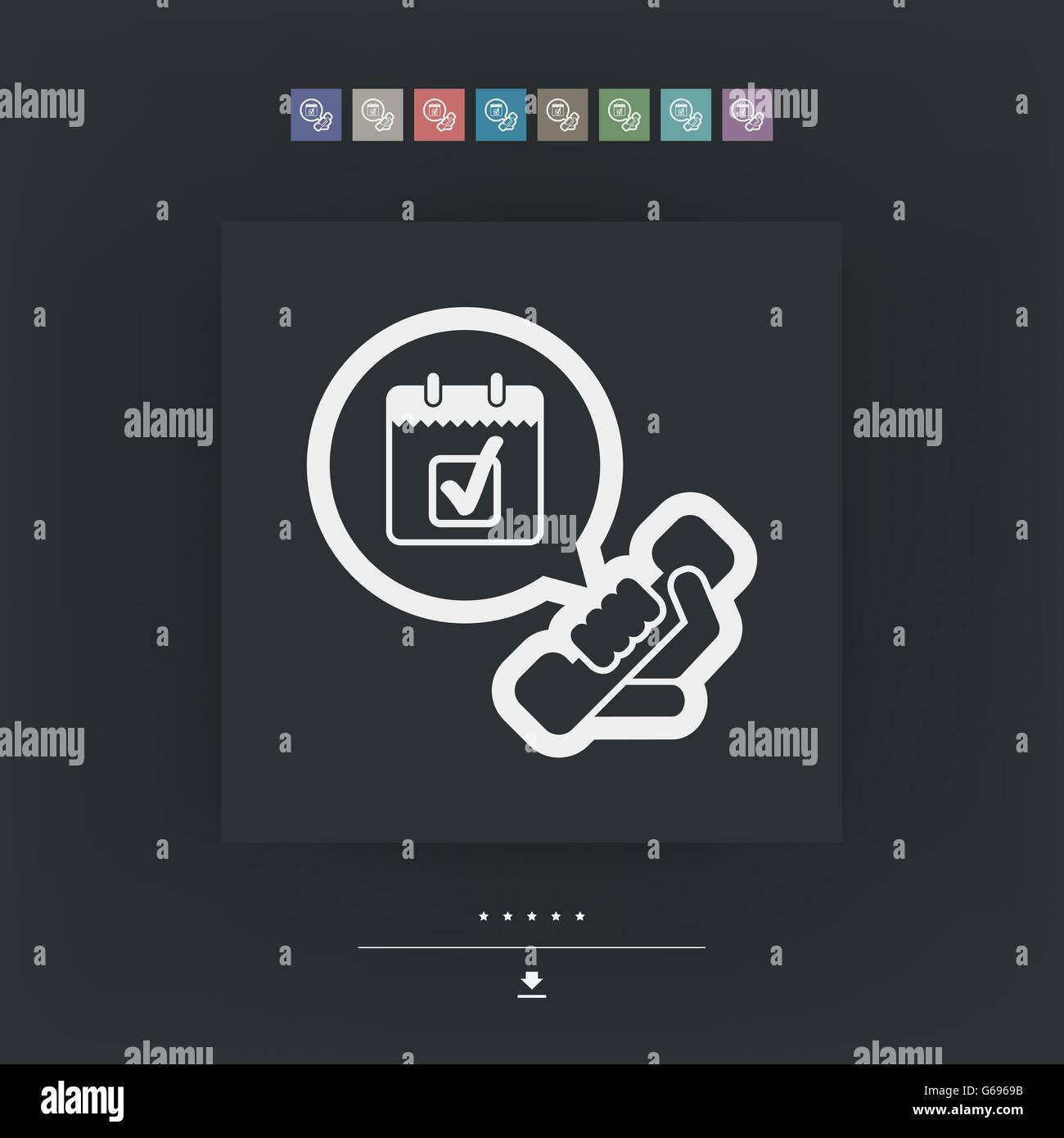 Phone call to agree date Stock Vector Image & Art - Alamy