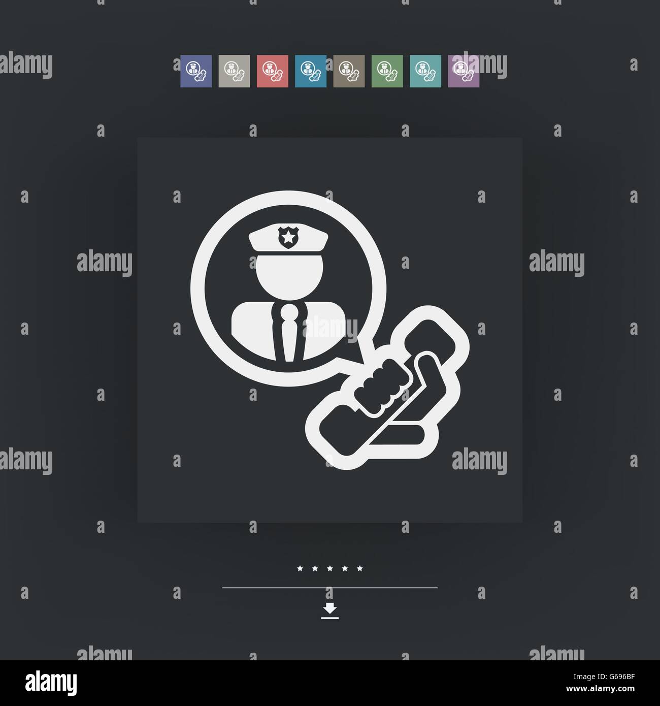 Call police Stock Vector Images - Alamy