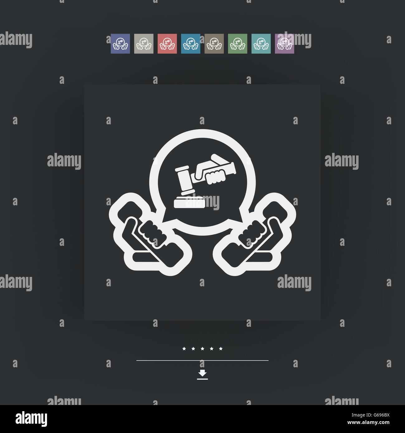 Legal assistance icon Stock Vector Image & Art - Alamy