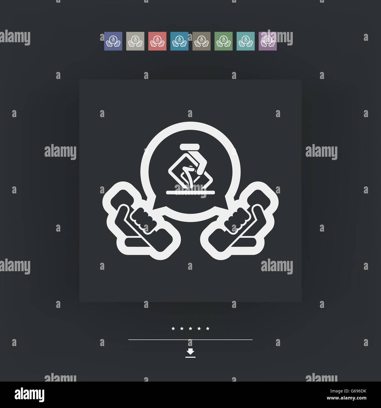 Vote elections line vector Stock Vector Images - Alamy