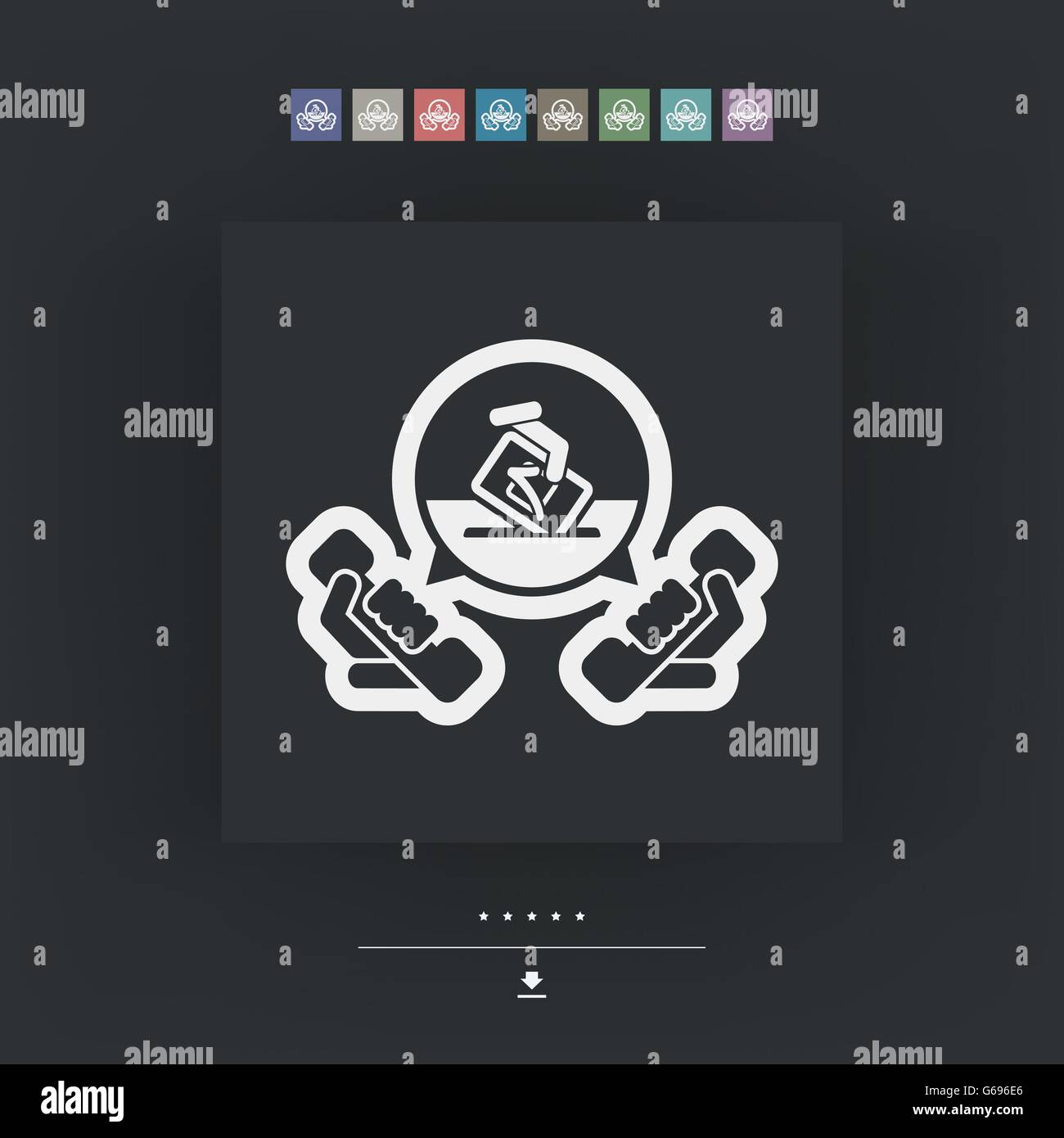 Telephone survey call center Stock Vector Images - Alamy