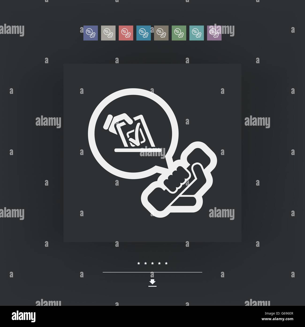 Vote elections line vector Stock Vector Images - Alamy