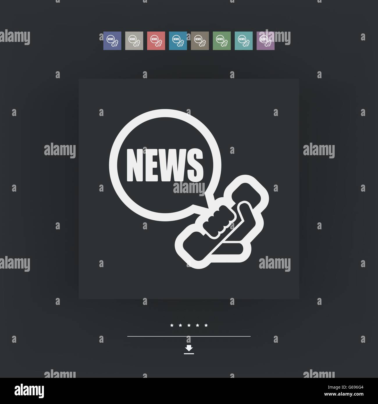 Mass media phone Stock Vector Images - Alamy