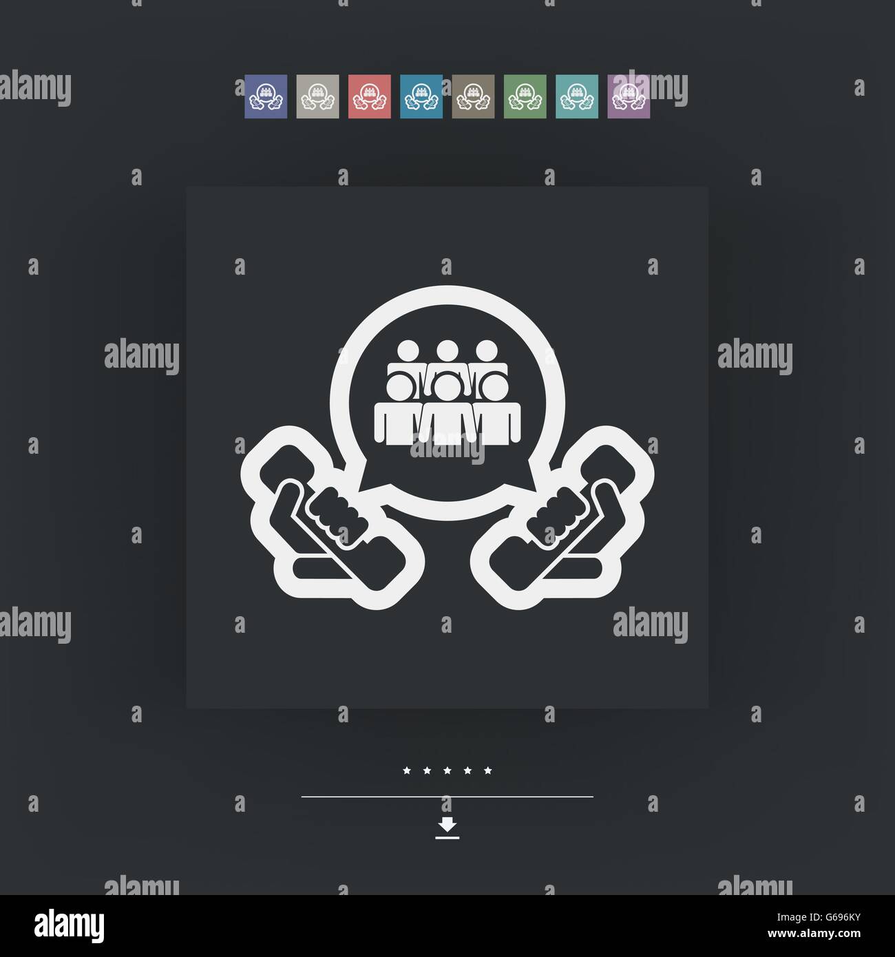 Group messaging Stock Vector Images - Alamy