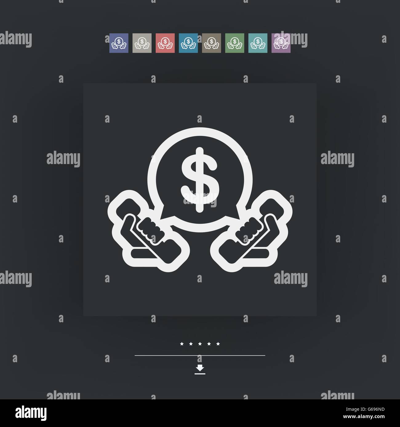 Phone and money Stock Vector Image & Art - Alamy