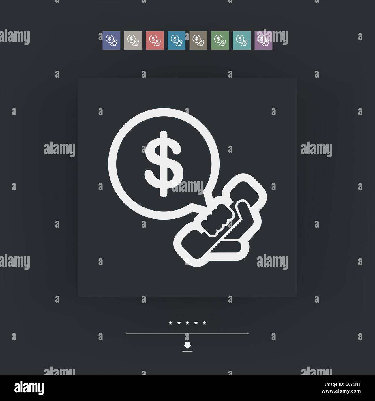 Phone and money Stock Vector Image & Art - Alamy
