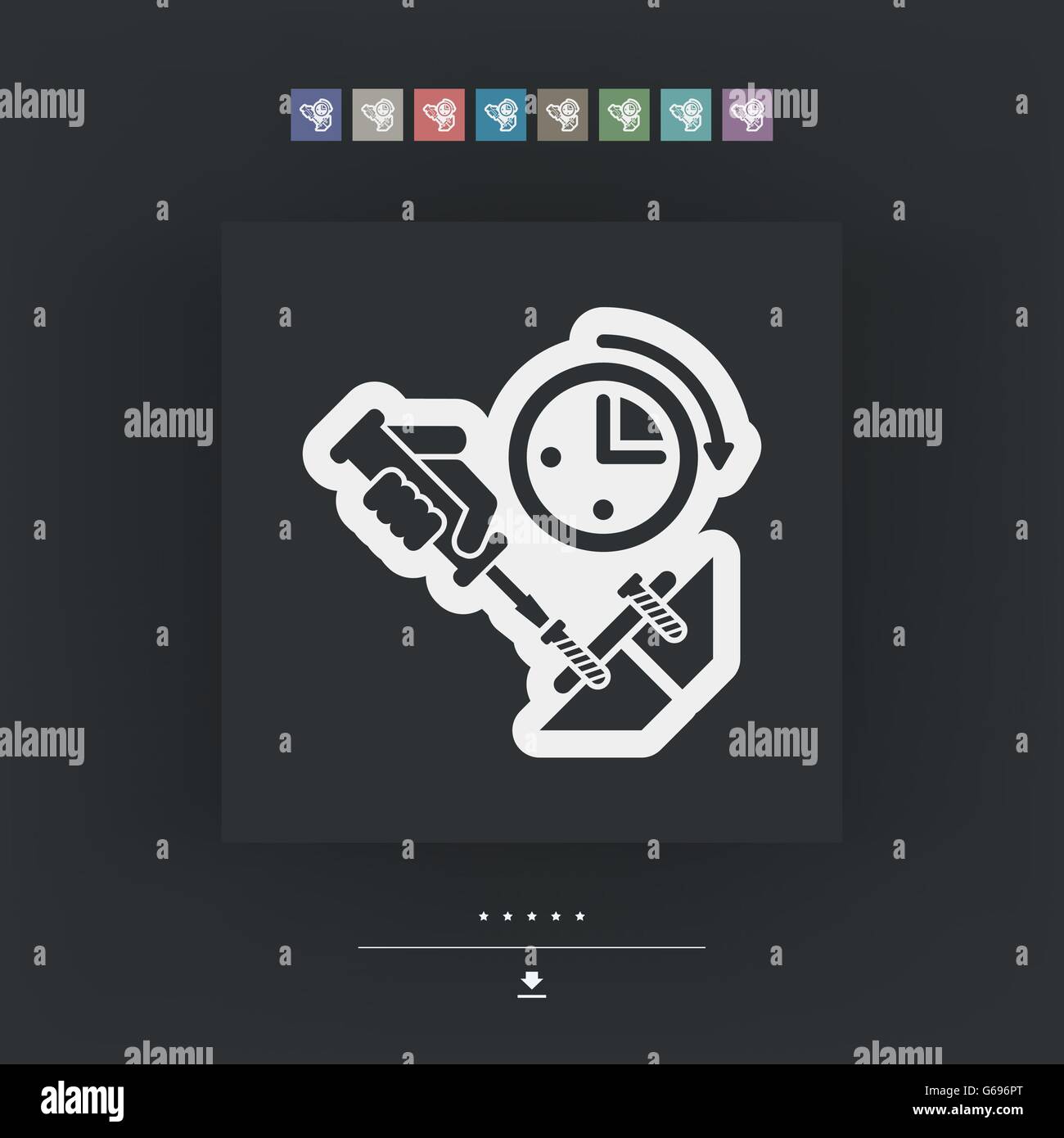 Craftsman clock Stock Vector Images - Alamy