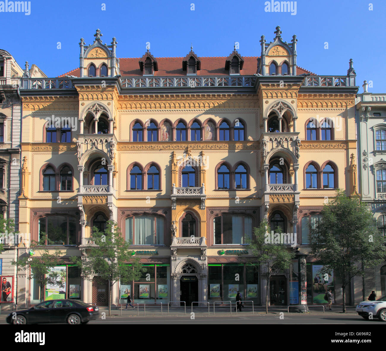 Hungary, Budapest, Kossuth Lajos Street, historic architecture Stock ...