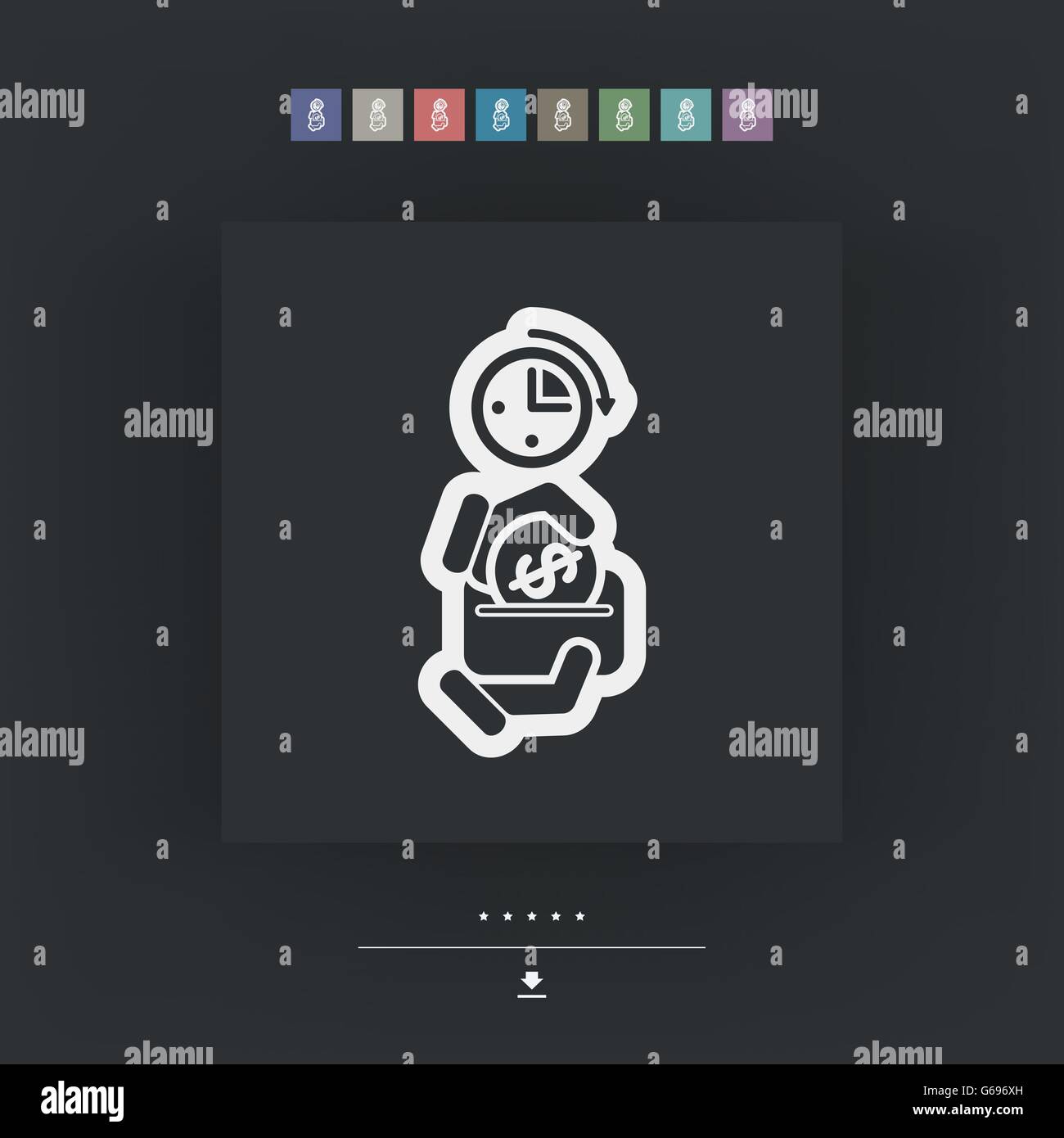 Save money time Stock Vector Images - Alamy