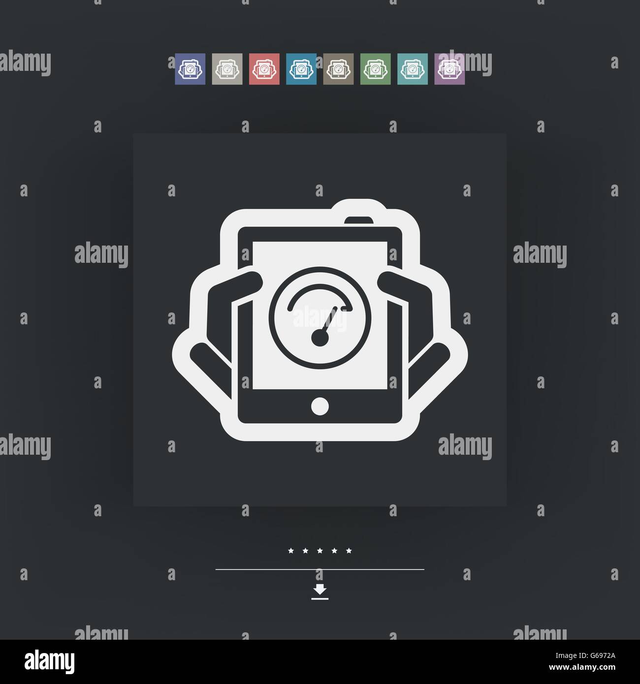 Speed measurement device Stock Vector Images - Alamy