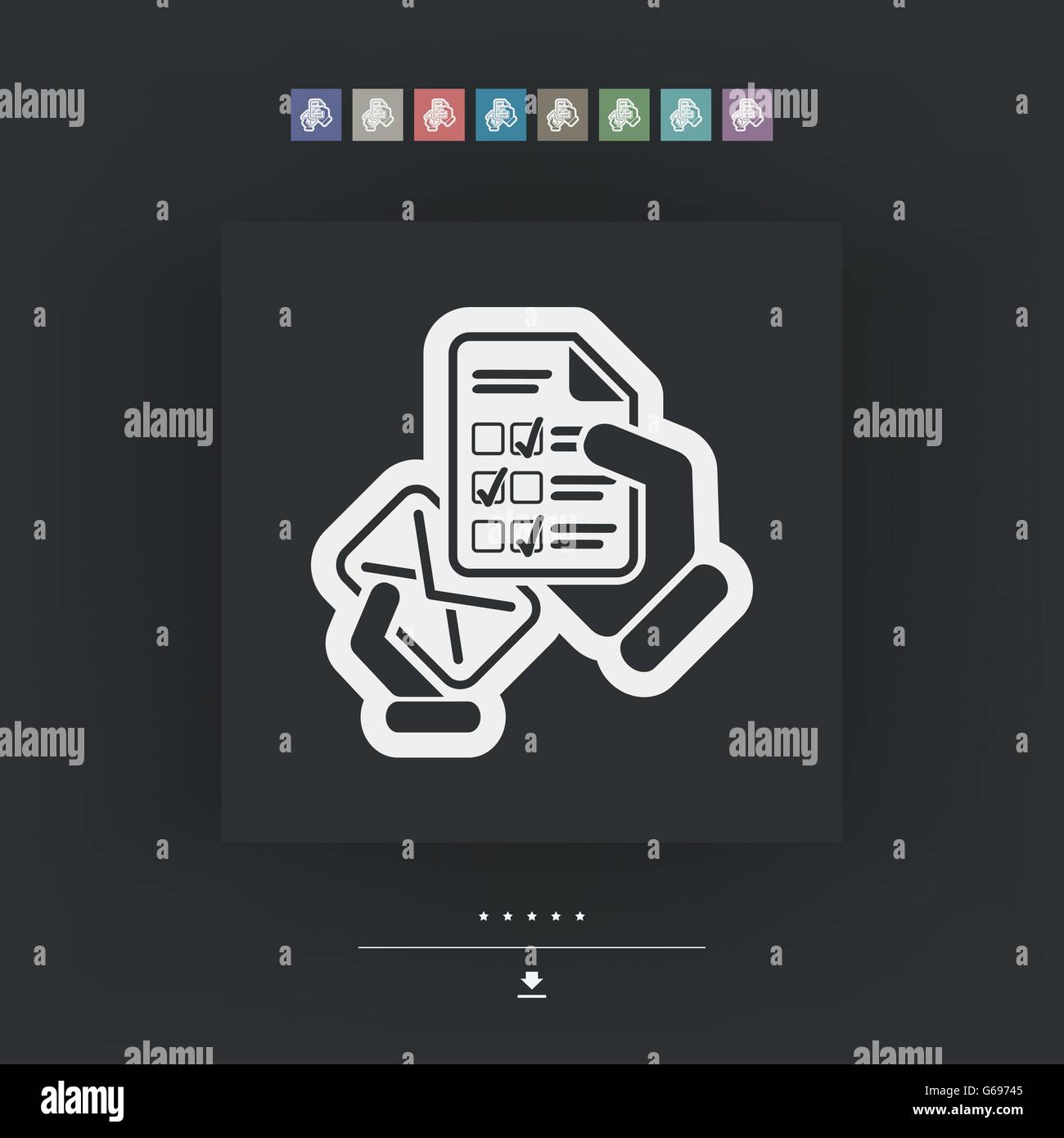 Mail report check mark hi-res stock photography and images - Alamy