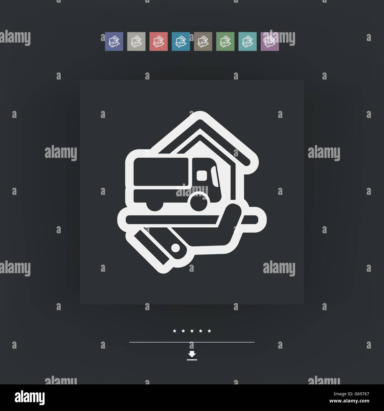 Home delivery service Stock Vector Images - Alamy