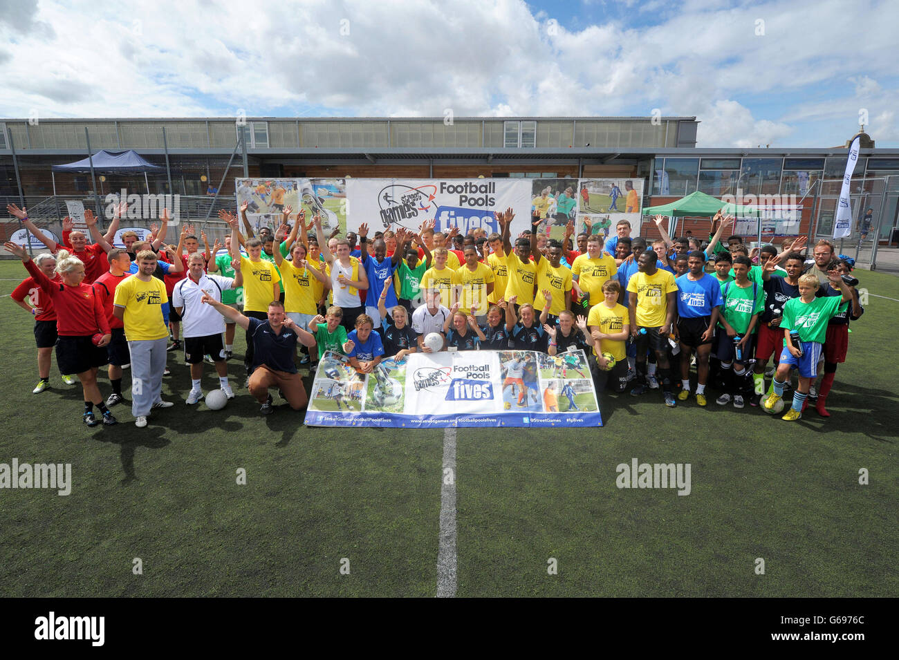 Sport fast track street games city academy bristol hi-res stock ...