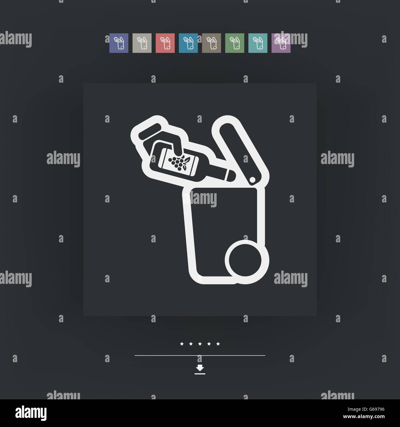 Deposit recycle bin Stock Vector Images - Alamy