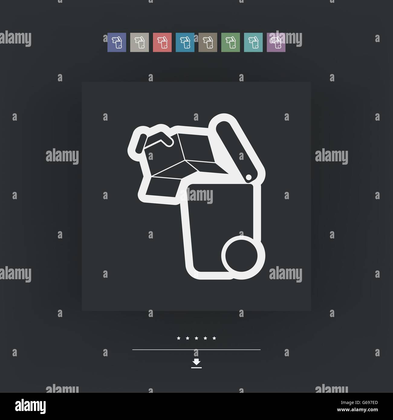 Separate waste collection icon Stock Vector Image & Art - Alamy