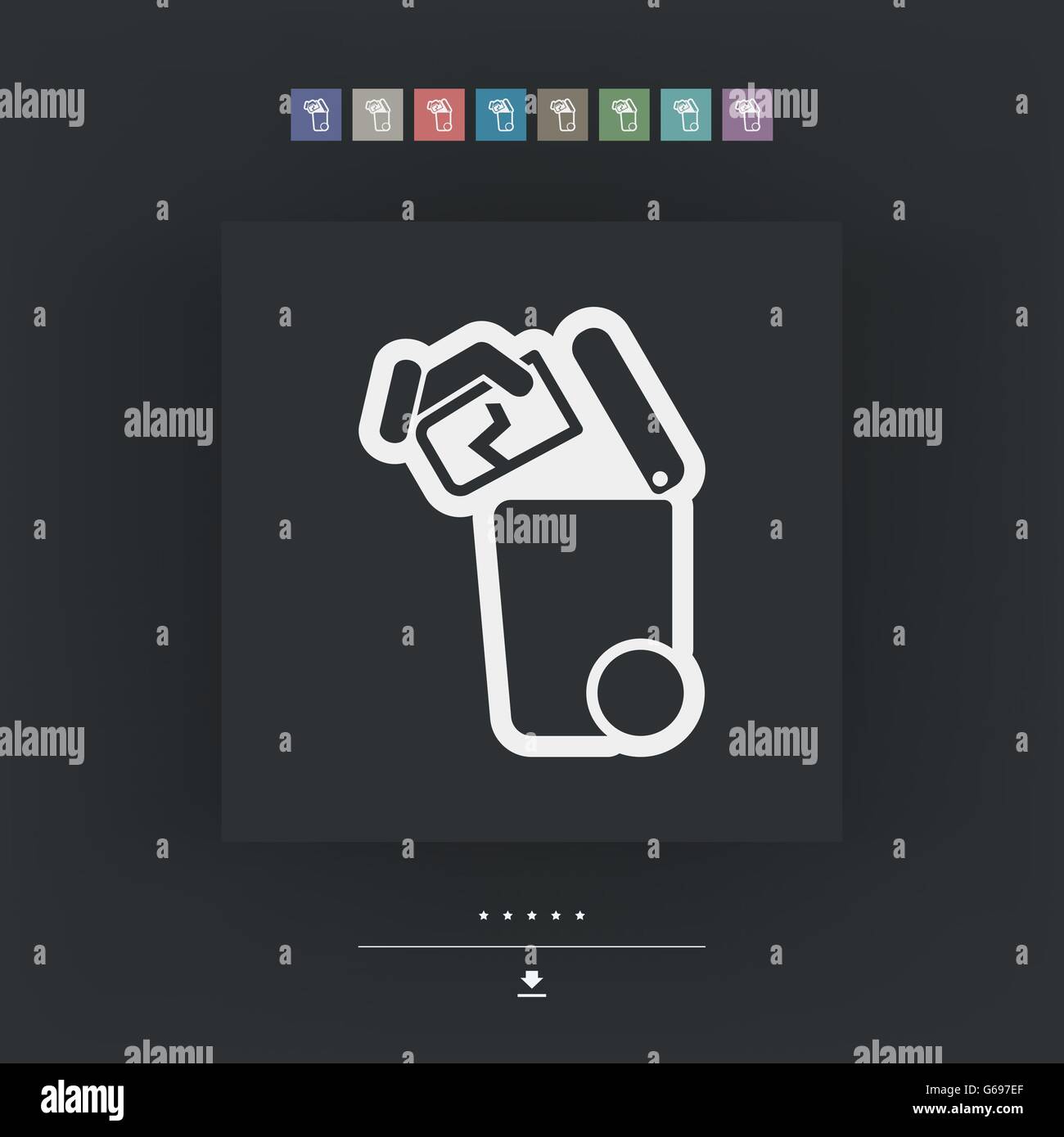 Separate waste collection icon Stock Vector Image & Art - Alamy
