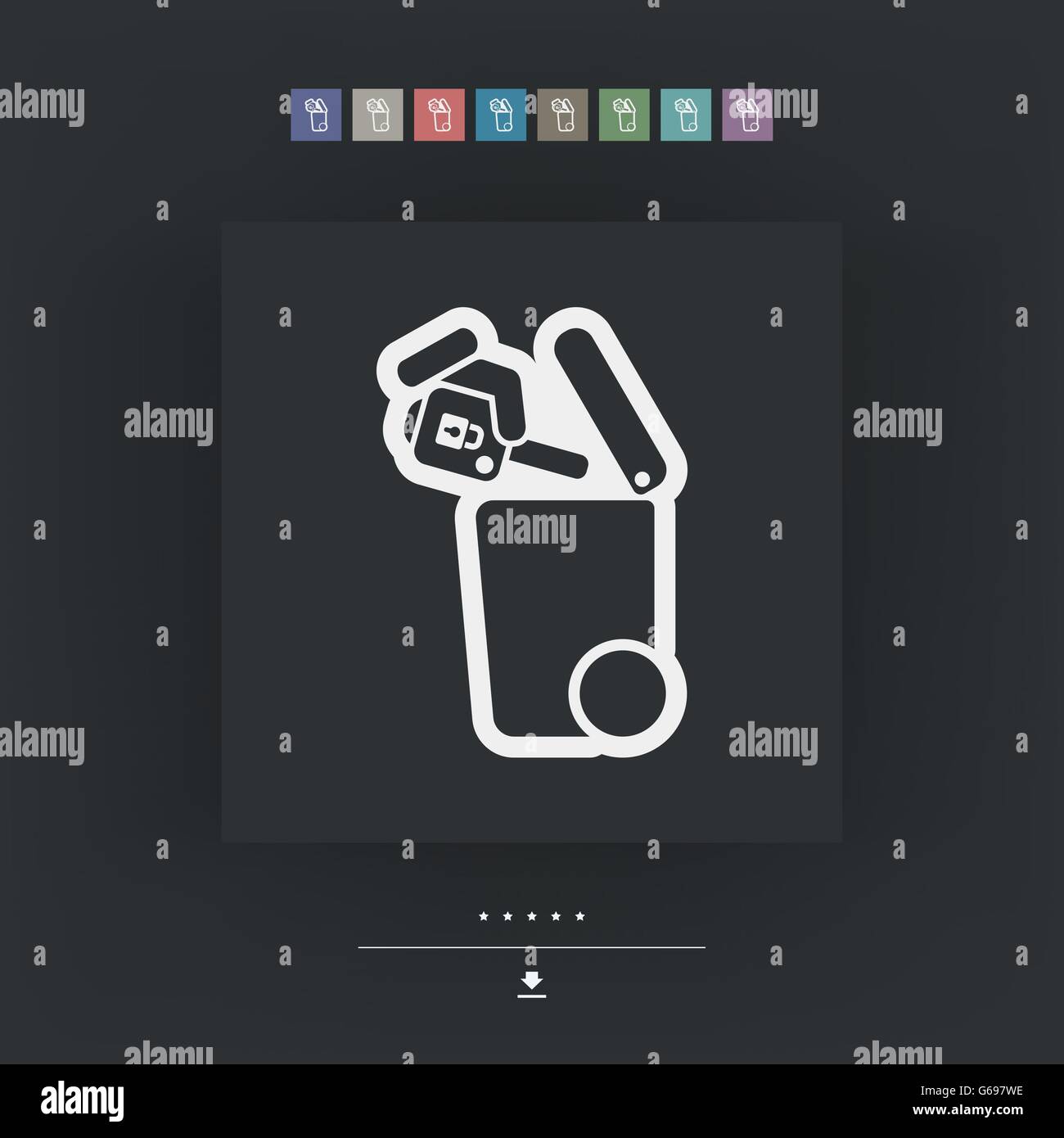Separate waste collection icon Stock Vector Image & Art - Alamy