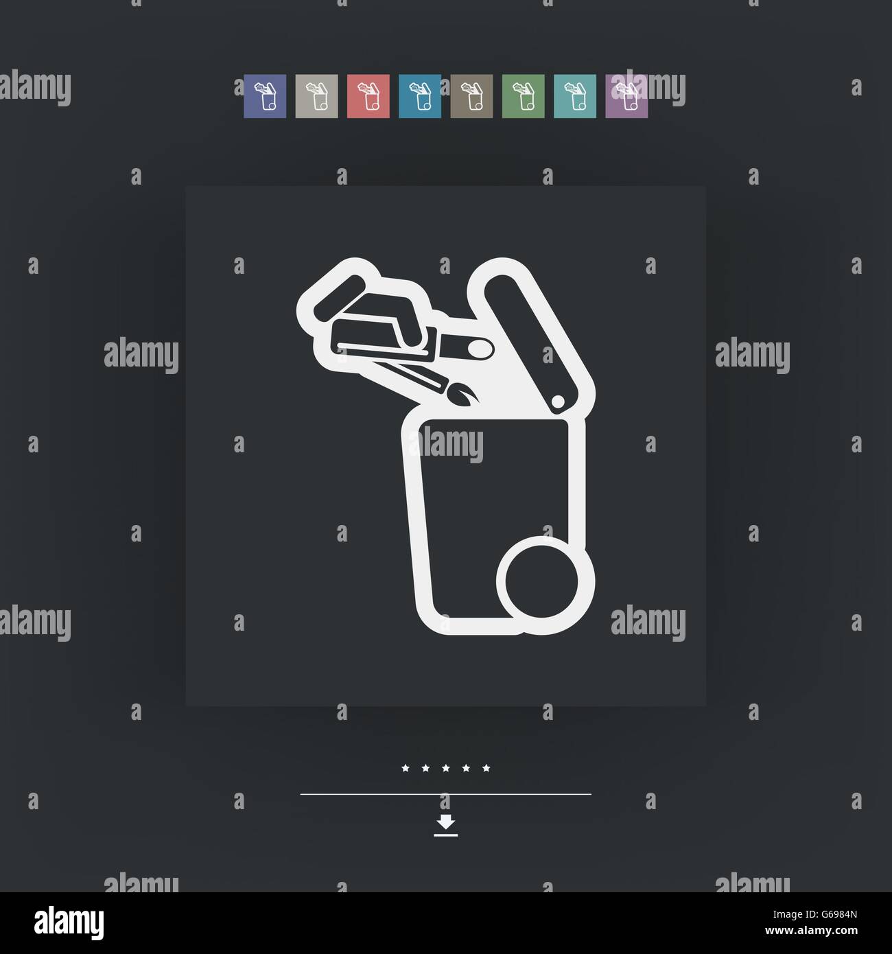 Separate waste collection icon Stock Vector Image & Art - Alamy