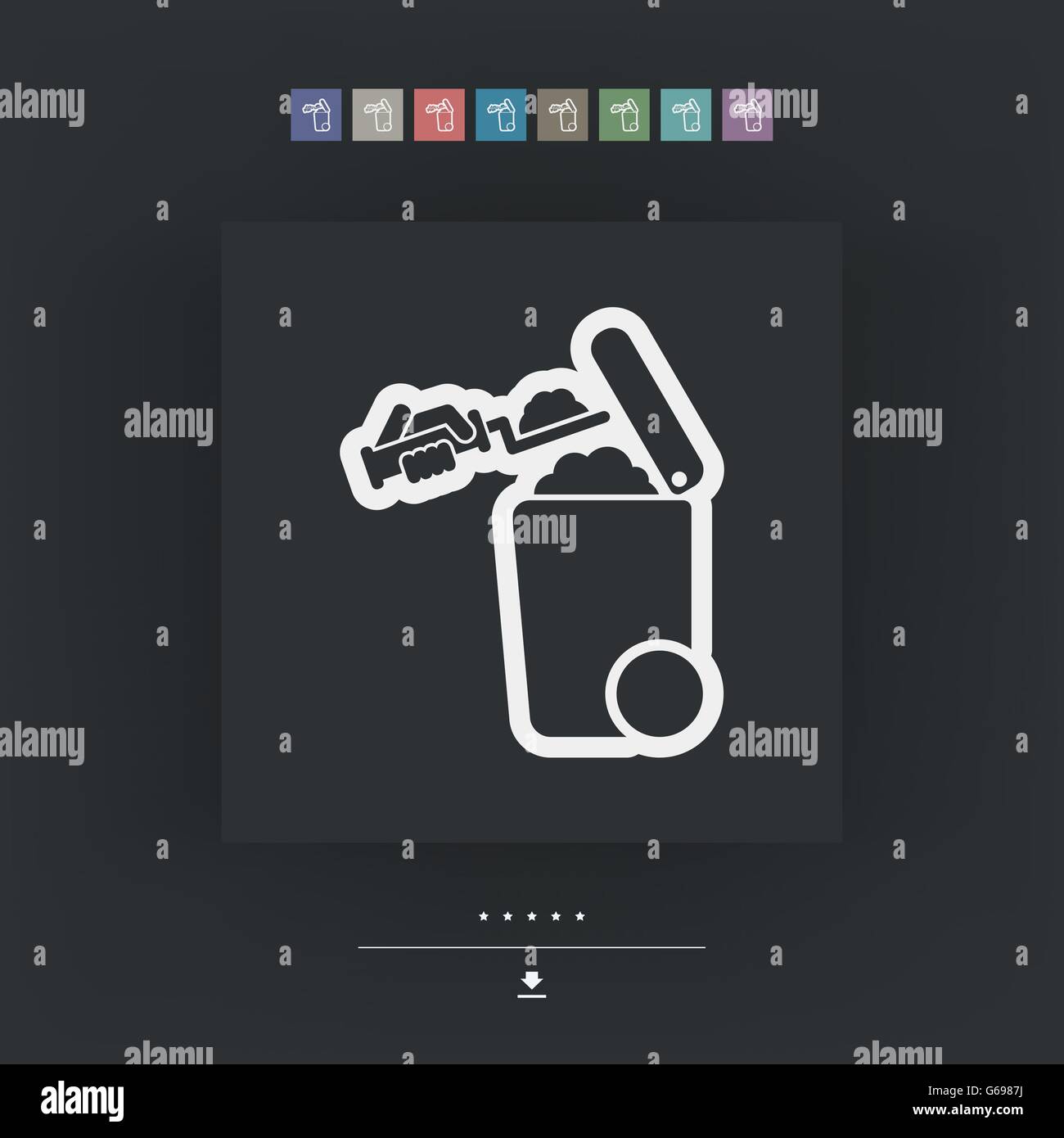 Concrete waste Stock Vector Images - Alamy