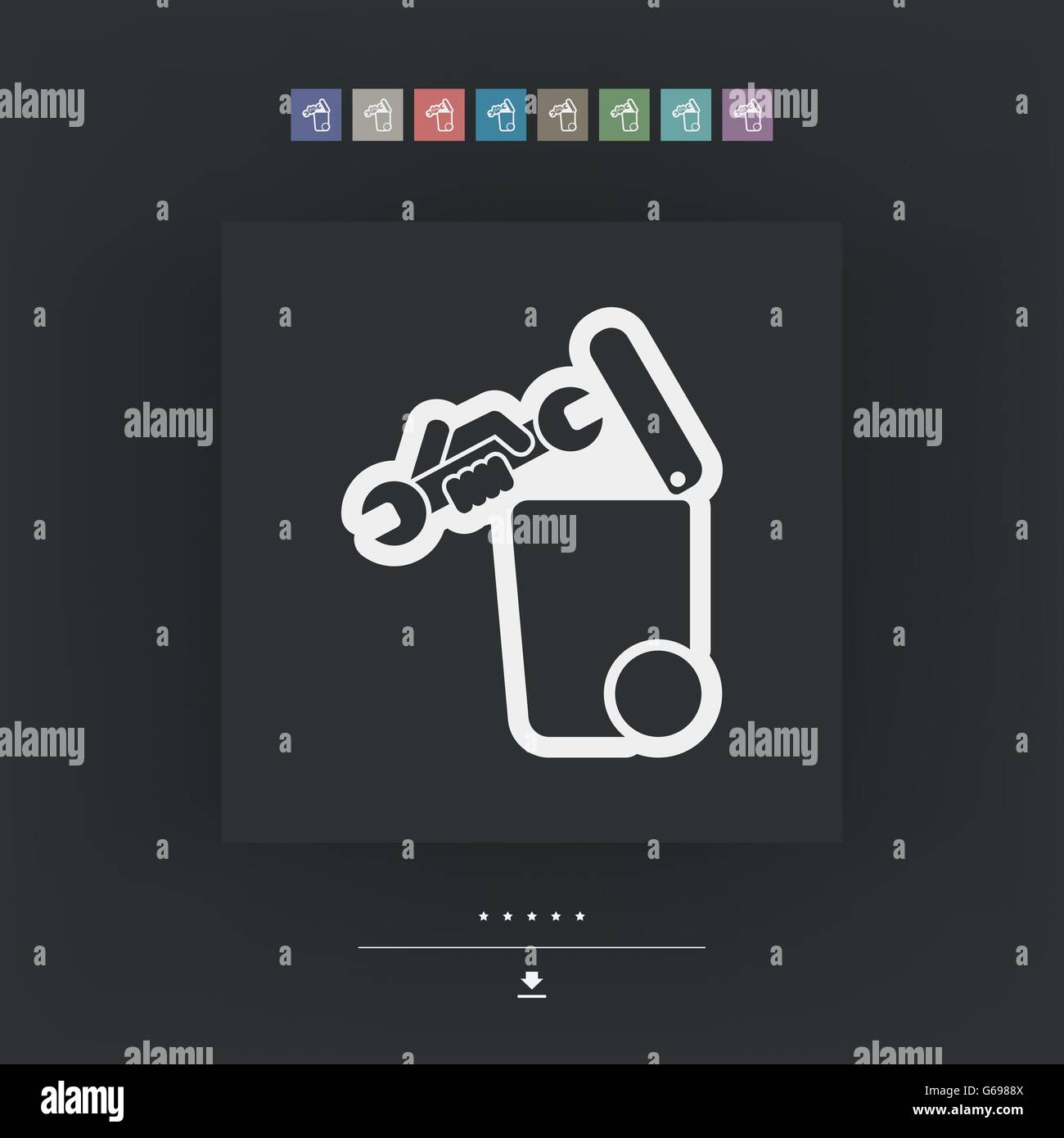 Separate waste collection icon Stock Vector Image & Art - Alamy