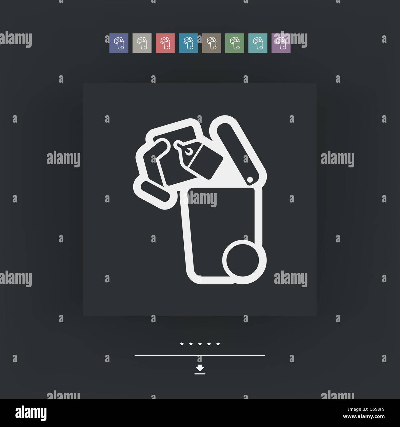 Plastic tags Stock Vector Images - Alamy