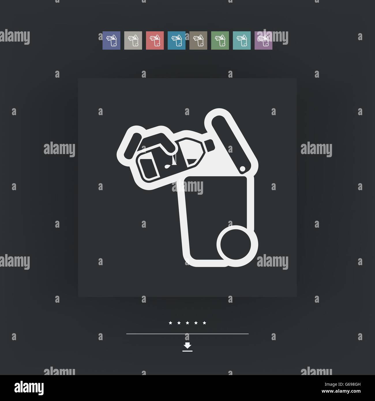 Industrial recycle refuse bins Stock Vector Images - Alamy