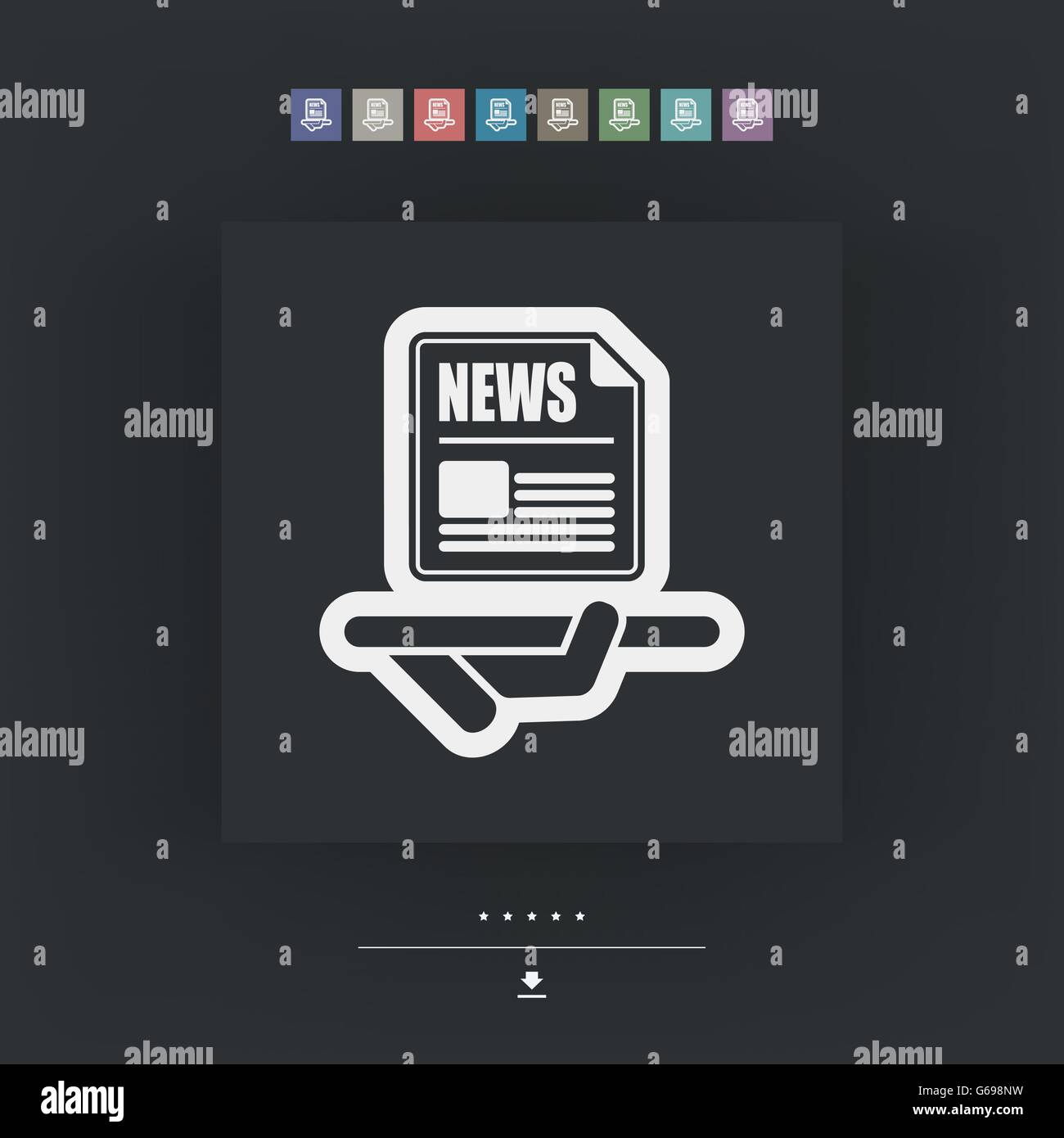 News receive Stock Vector Images - Alamy