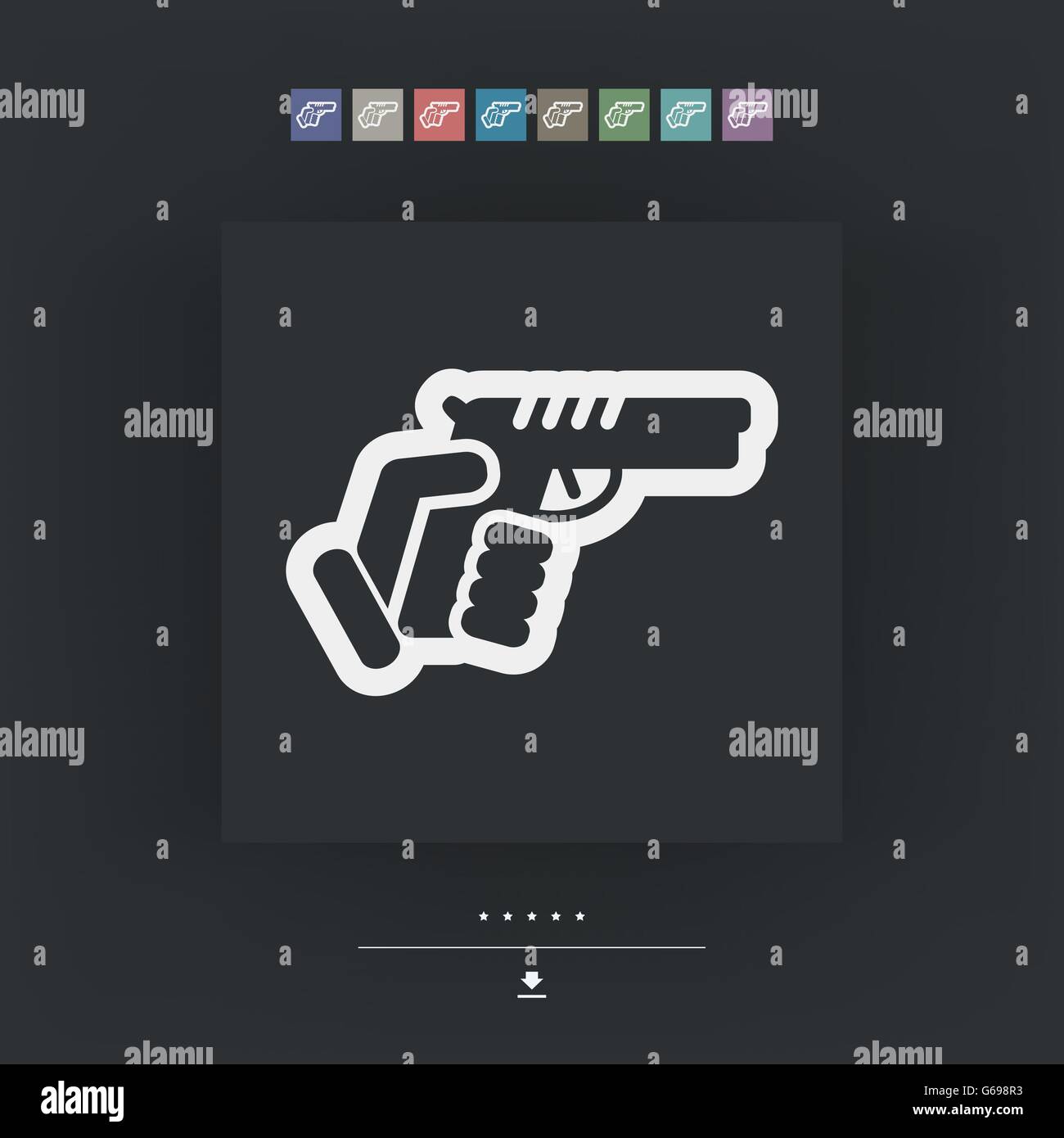 Warning gun Stock Vector Images - Alamy