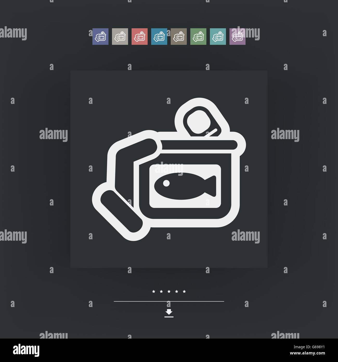 Canned fish market Stock Vector Images - Alamy