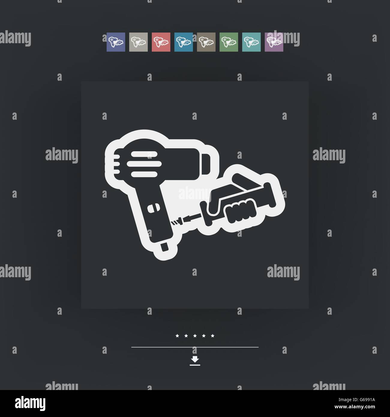 Air hand dryer Stock Vector Images - Alamy