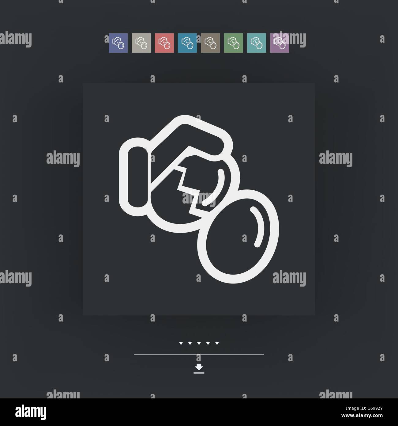 Split egg Stock Vector Images - Alamy