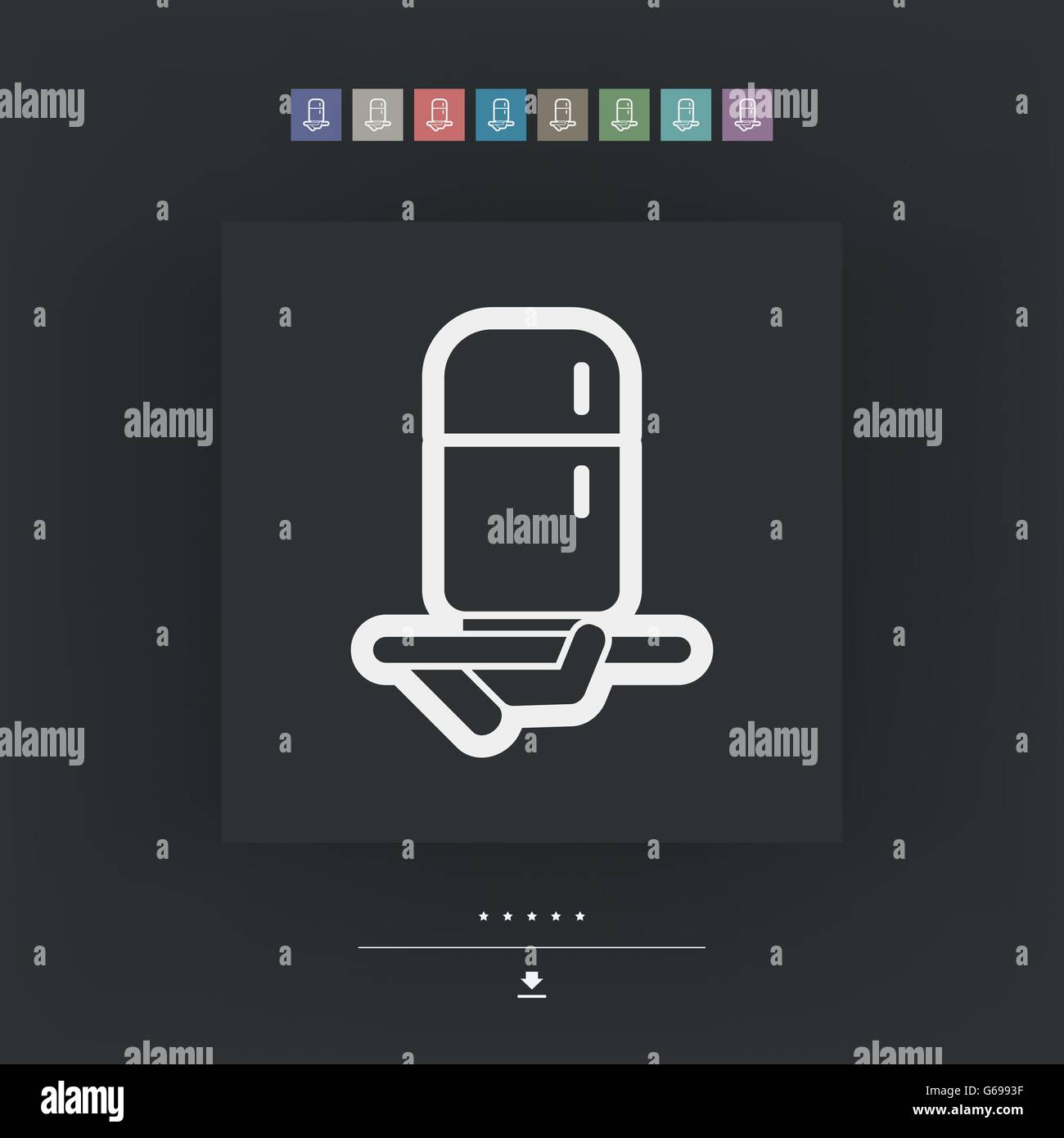 Restaurant refrigerator Stock Vector Images - Alamy