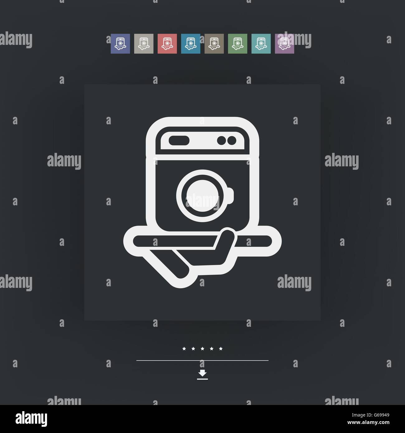Washing machine icon Stock Vector Image & Art - Alamy