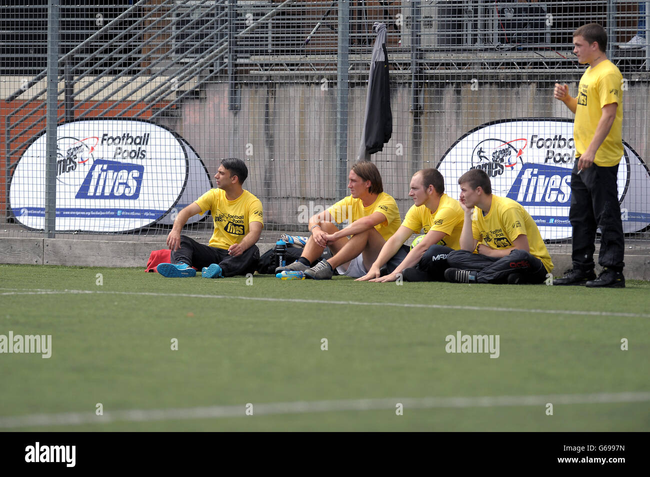 Action in the group stages during the Fast Track StreetGames at the ...
