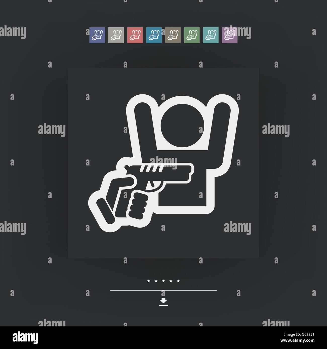 Robbery with gun Stock Vector Image & Art - Alamy