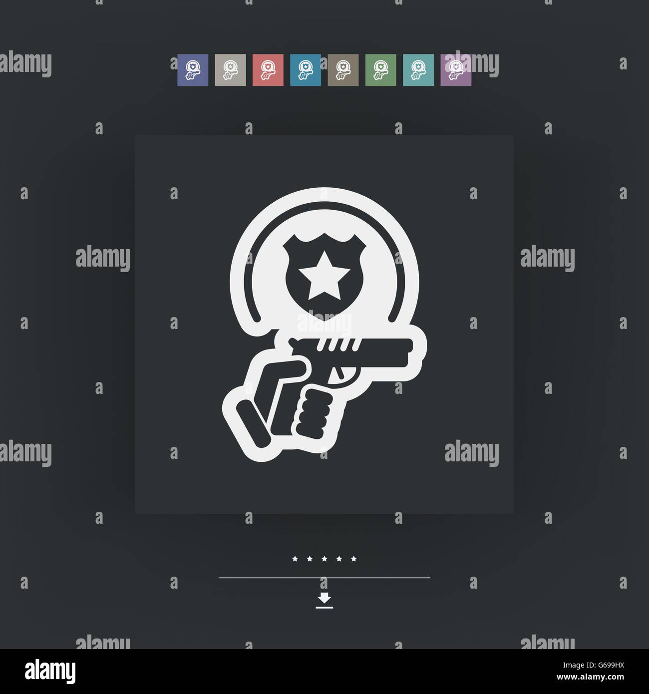 Security guard gun Stock Vector Images - Alamy