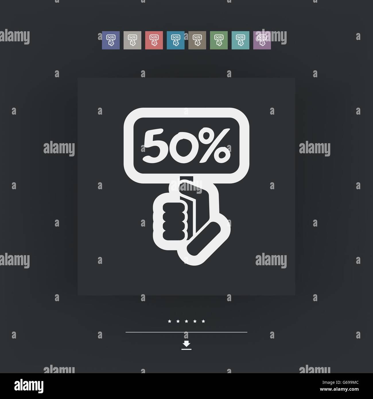 Discount coupon voucher 50 Stock Vector Images - Alamy