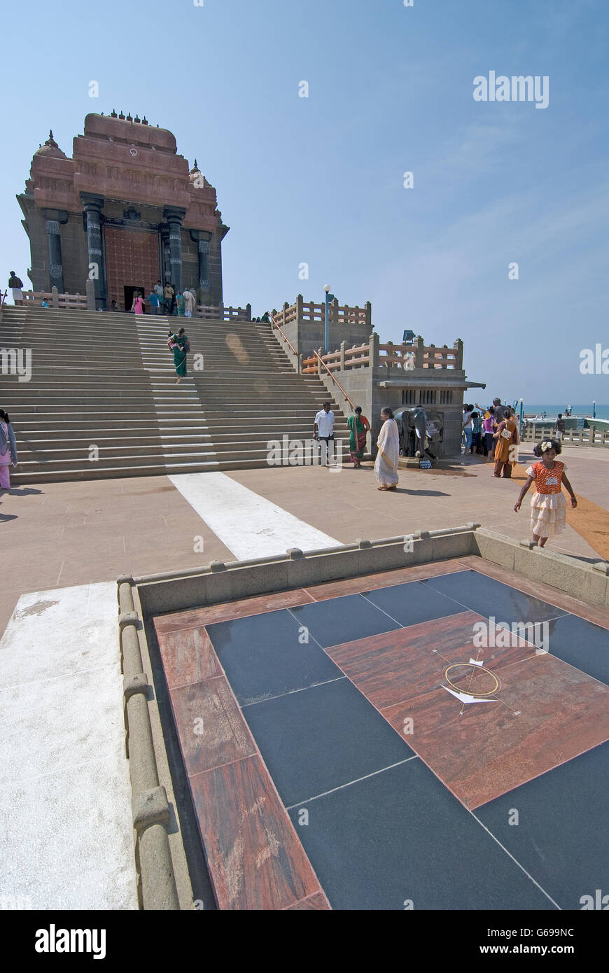 Vivekananda Rock Memorial temple, Kanyakumari, Tamil Nadu, India. This ...
