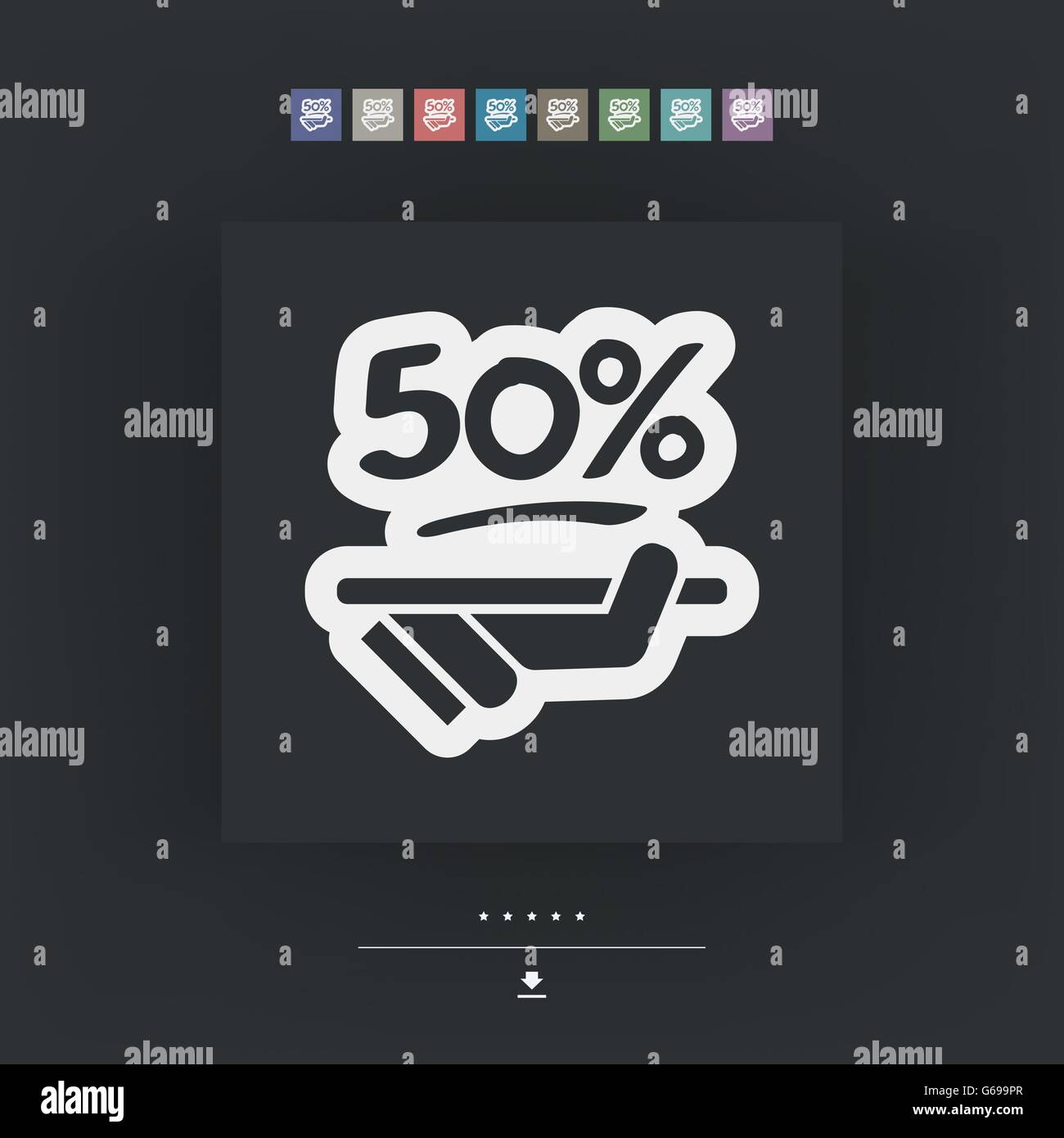 Discount coupon voucher 50 Stock Vector Images - Alamy
