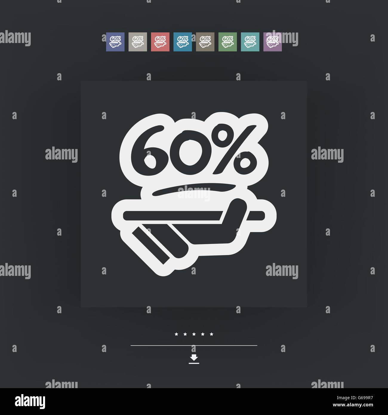 Coupon special voucher 60 Stock Vector Images - Alamy