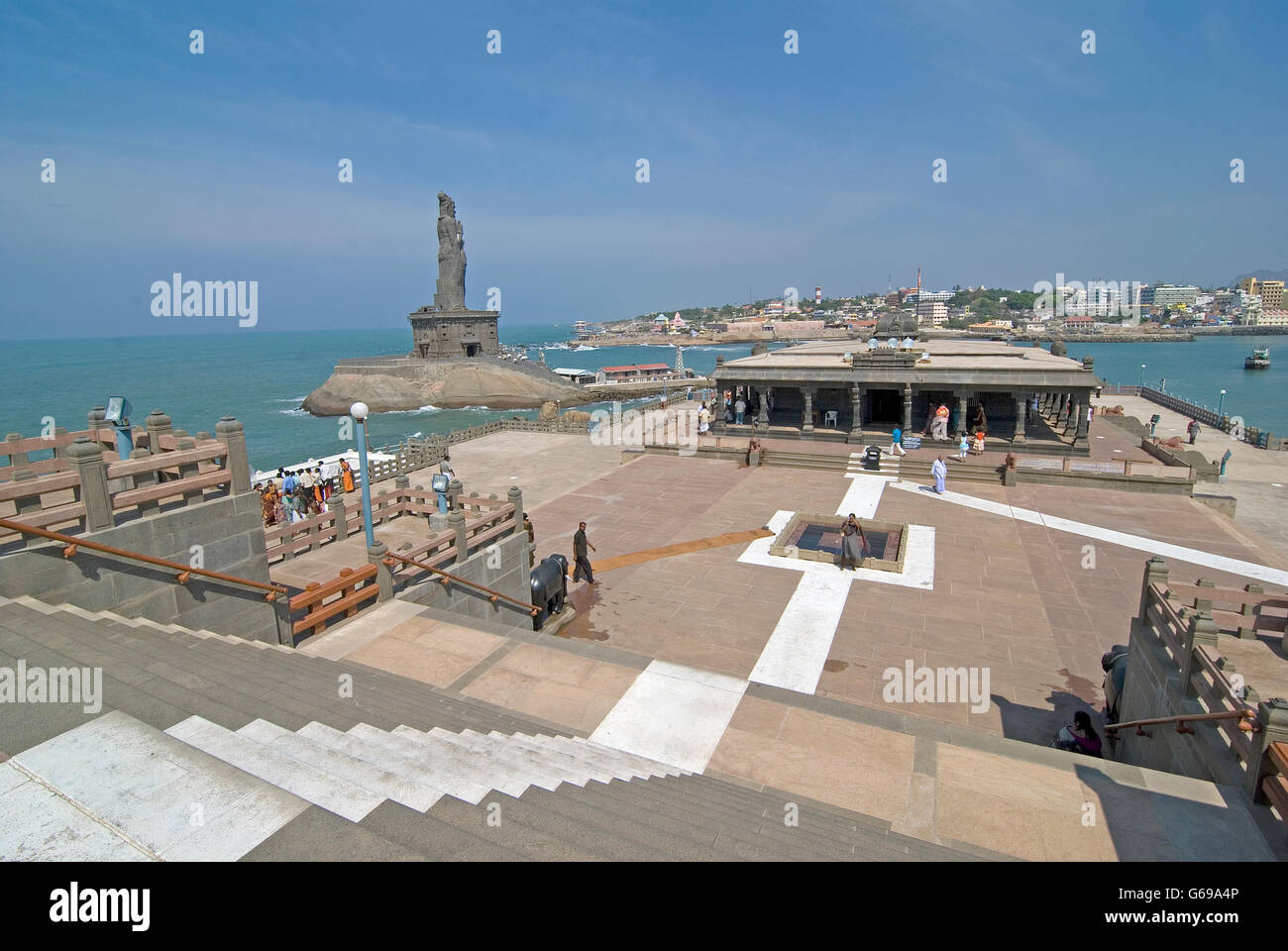 Vivekananda Rock Memorial temple, Kanyakumari, Tamil Nadu, India. This ...