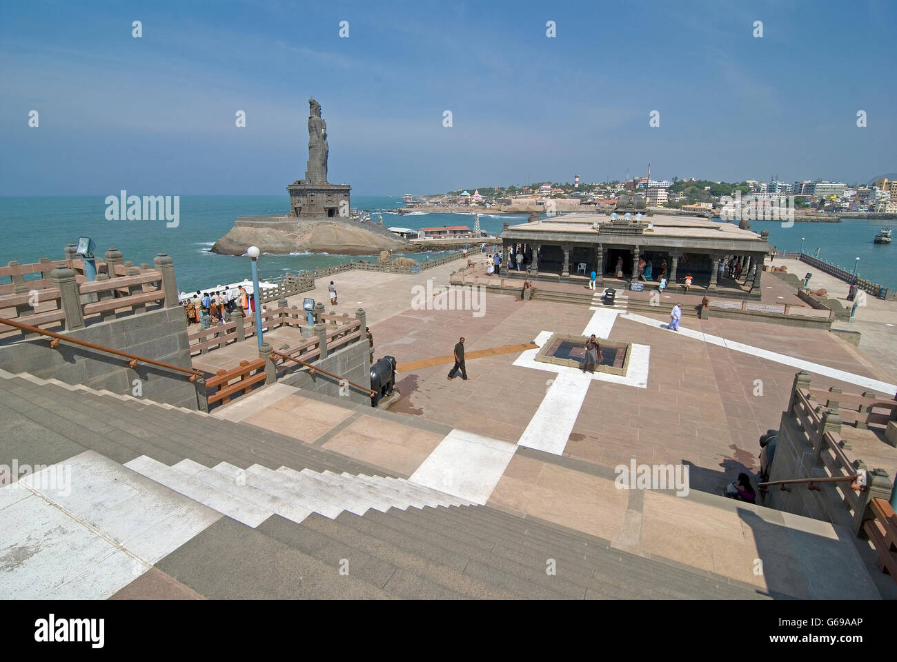 Vivekananda Rock Memorial temple, Kanyakumari, Tamil Nadu, India. This ...
