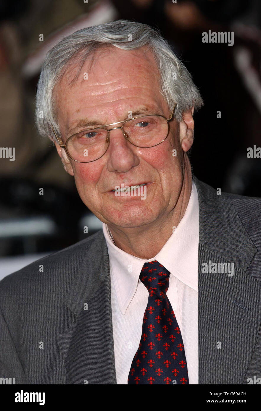 Film critic Barry Norman arriving at a party to celebrate the opening ...