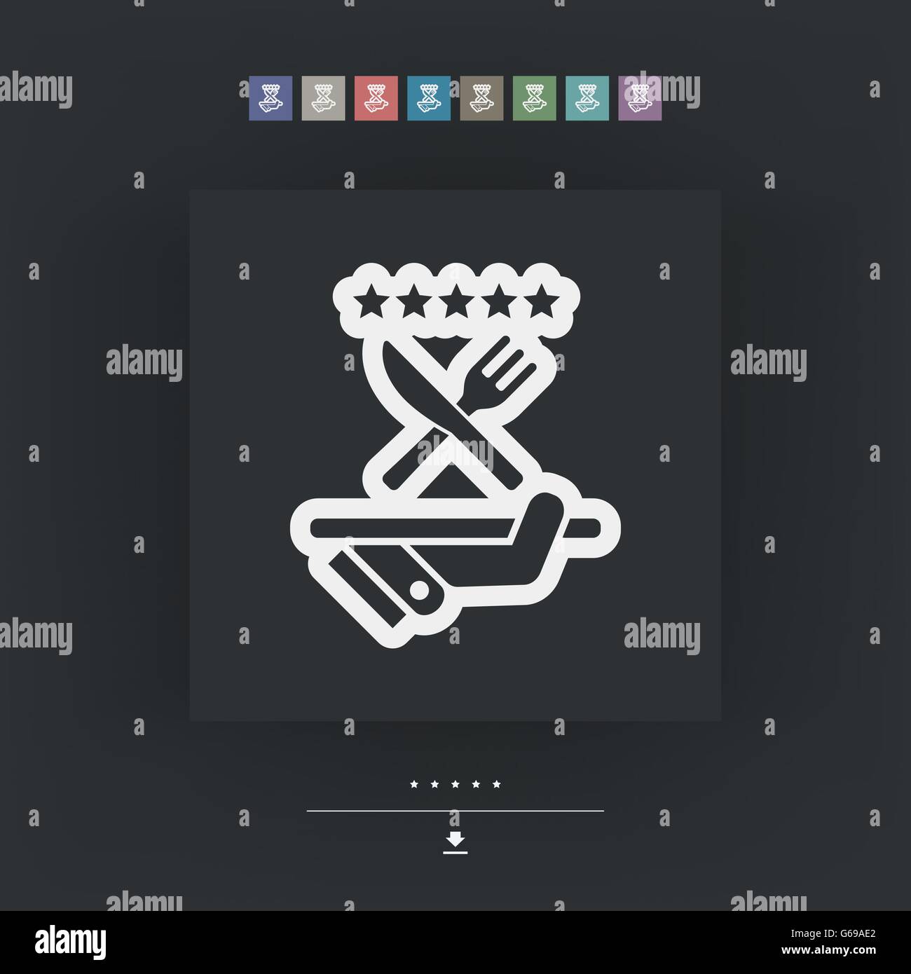 Restaurant icon. Top rating Stock Vector Image & Art - Alamy