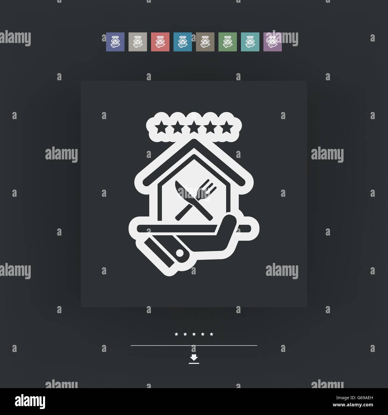 Restaurant icon. Top rating Stock Vector Image & Art - Alamy