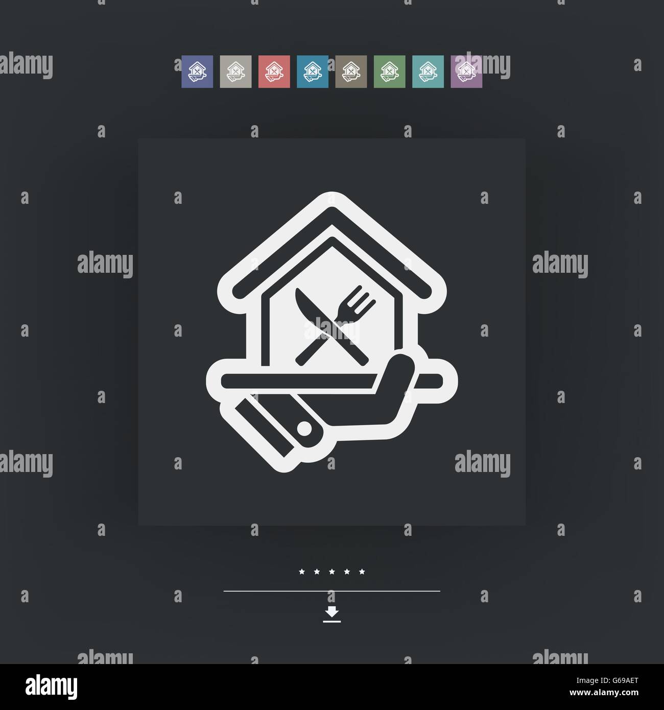 Cafe buffet restaurant Stock Vector Images - Alamy