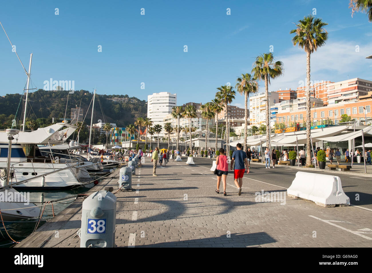Muelle Uno, Port of Malaga, Malaga, Costa del Sol, Andalusia, Spain ...